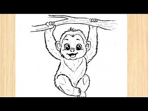 How To Draw A Monkey Step-by-Step | Easy Monkey Drawing For Beginners
