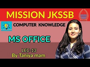 CONCEPT REGARDING MS WORD (LEC-13) I MISSION JKSSB I BANK MAINS | JKEXAM CRACKER