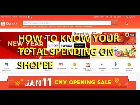 HOW TO KNOW TOTAL SPENDING ON SHOPEE