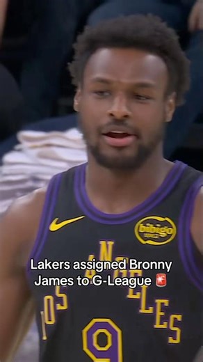 Bronny James Sent Back to the G-League #nba #basketball #bronny #bronnyjames #lakers