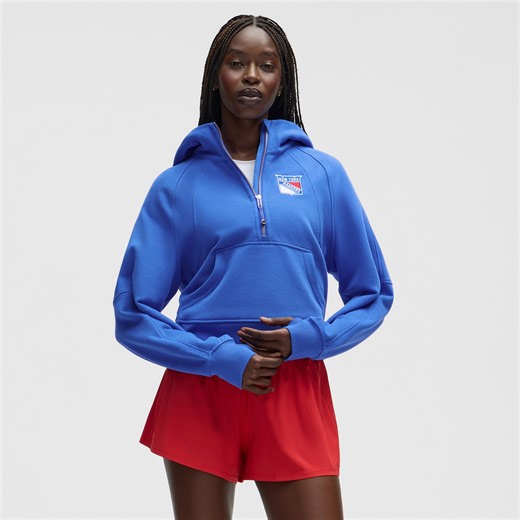 Women's New York Rangers lululemon Blue Scuba Oversized Half-Zip Hoodie