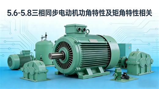 5.6-5.8三相同步电动机功角特性及矩角特性相关