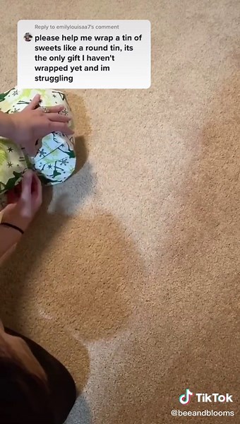 Creative Christmas Wrapping Ideas - Red Cellophane Paper