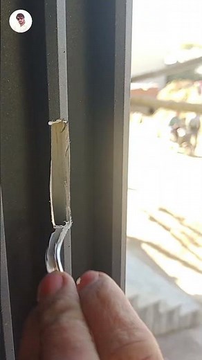 Aluminium domal window lock installation