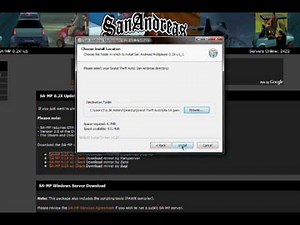 How to Download Grand Theft Auto SA Online/Multiplayer