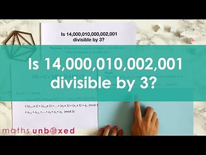 ■ How to tell if any number is divisible by 3 (and why this works!) | Modular arithmetic Q4