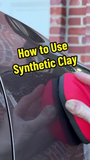 How to use a synthetic clay bar to remove paint and contamination from a vehicle #claybar #syntheticclay #detailing #CapCut