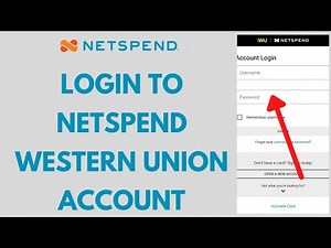 Western Union Netspend Prepaid Debit Card Login | How To Login Netspend Western Union Account