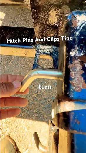 How To Secure a Hitch Pin Clip📍#towing #hitch #trailer