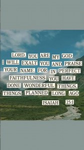 Isaiah Chapter 25: Verse 1