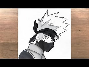 How to Draw Kakashi Hatake Step by step || Easy drawing ideas for beginners || Beginners drawing