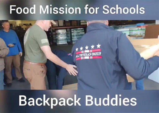 Joint food mission with the All Veteran Group for kids on the free food program. We transported Backpack Buddies from the Second Harvest Food Bank to Hoke County Schools. #food #kidsinneed | US Veterans Corps