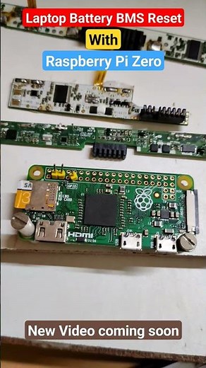 Laptop Battery Reset with Raspberry pi #rpi #raspberrypi #pizero #bms