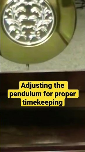Grandfather clock pendulum adjustment #troubleshooting