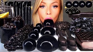 3.2M views · 42K reactions | ASMR BLACK GRAPE* KYOHO JELLY, RICE...