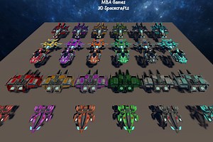 High Quality 3D Spaceships | 3D Space | Unity Asset Store