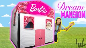 DIY LIFE SIZE BARBIE BOX FORT DREAM HOUSE!! Learn How to Make a Cardboard Dollhouse