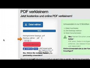 PDF Dateien online verkleinern mit Online-Umwandeln.de
