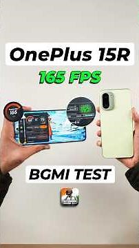 OnePlus 15R - 165 FPS Bgmi Test #shorts