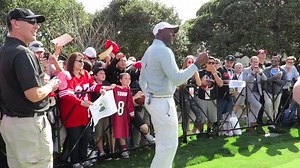 13K views · 456 reactions | San Francisco 49er legends Jerry Rice and Steve Young scoring big with fans at the 5th Annual Chevron Shoot-Out, live from AT&T Pebble Beach National Pro-Am! | Pebble Beach Resorts | Facebook