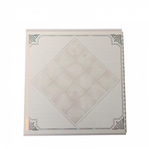 [Hot Item] Hot Sale Grid Texture Cheap High Quality Bathroom 2X2 Ceiling Tiles PVC Wall Panel