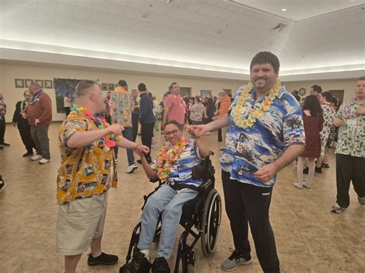 Wakefield Rotary Hosts Luau for Adults with Developmental Disabilities