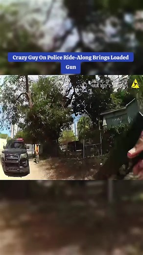 Crazy Guy On Police Ride-Along Brings Loaded Gun #cops #copsoftiktok