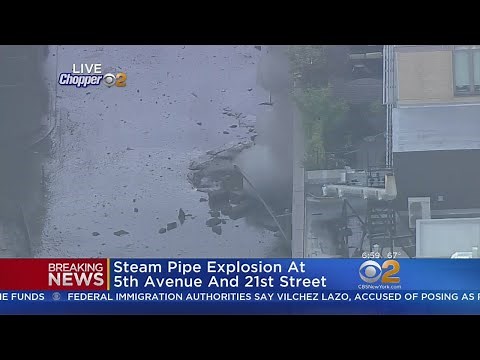 Steam Pipe Explosion At 5th Avenue And 21st Street