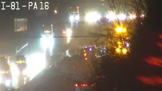 Tractor-trailer overturns on I-81, causes extensive delays