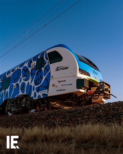 44K views · 254 reactions | With zero emissions and innovative technology, hydrogen train projects like Stadler's record-breaking Flirt H2 and the UK's HydroFLEX are paving the way for a greener, more efficient future in public transport. | Interesting Engineering | Facebook