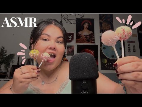 ASMR eating cake pops 🍰🍡 // eating sounds