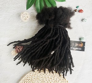 Textured Human Hair Loc Extensions: 100 Locs Interlocked Dreadlock - Etsy