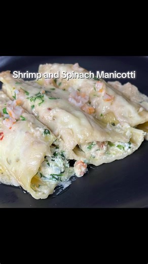 Creamy Lemon-Parsley Shrimp Manicotti Recipe