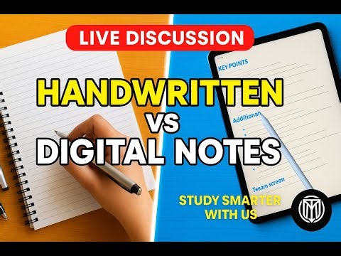 LIVE: Handwritten Notes vs Digital Notes | Which Is Better for Students? | The Change Makers
