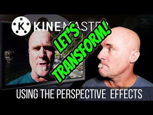 Kinemaster Tutorial - using the perspective, transform and skew effect layer tools using a chromakey