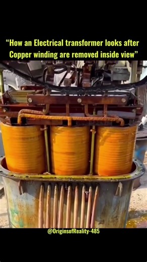 Transfers AC power using a magnetic core and two coils to change voltage#youtubeshorts #science