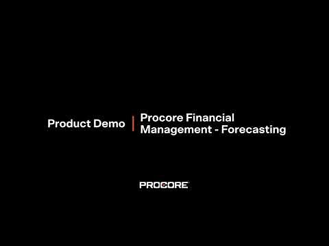 Financial Management - Owner Forecasting Demo: Procore Groundbreak 2020 Breakout