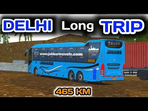 Volvo bus for Delhi long trip in bus simulator indonesia