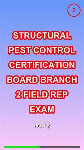 STRUCTURAL PEST CONTROL CERTIFICATION BOARD BRANCH