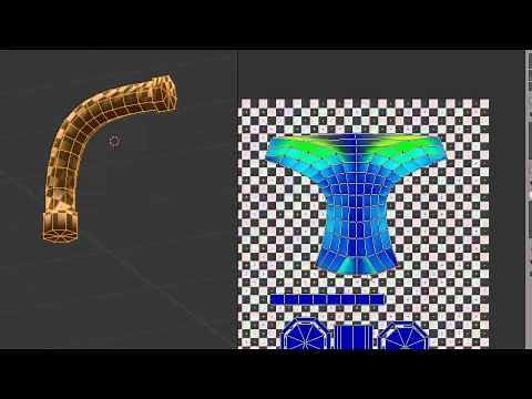 Blender: Uv Unwrapping a Curved Mesh