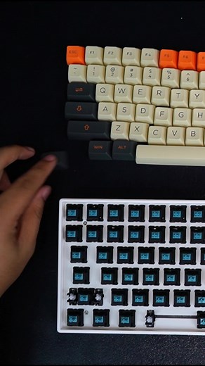 RK100 budget mechanical keyboard build #mechanicalkeyboard #keebtok #keebtokph #royalkludge #customkeyboard #build