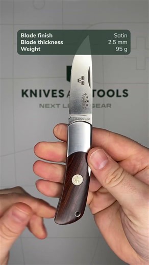 Fällkniven TK3 Tre Kronor Desert Ironwood TK3ic gentleman's knife