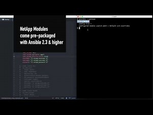 Using Ansible with NetApp ONTAP