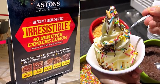 Astons Steak & Salad restarts self-service lunch buffet in S'pore, all-you-can-eat sides back