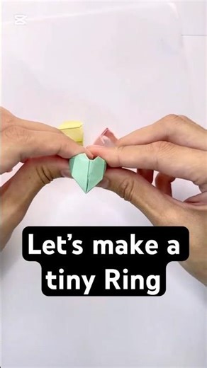 DIY Paper Ring Easy Aesthetic Craft