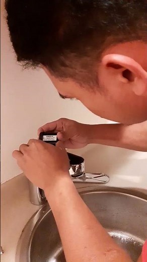 sensor faucet/ battery replacement..