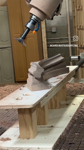 5 axis wood carving #wood #carving #cncprogramming #machine #5axiscnc #5axismachining #camsolutions