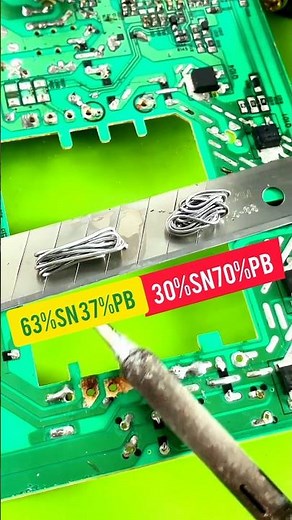 which sn/pb ratios is best for soldering lead? #diyelectronics #satisfying