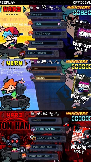 BF VS Pico VS Hank - Menu Animations 😭 [FNF]