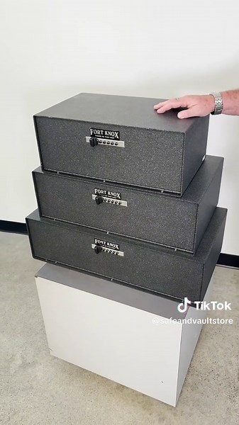 This is the Fort Knox CAB Box, the Controlled Access Box. It comes with a Simplex lock, not electronic, no batteries needed. It comes in three sizes, the 20” wide, the 24” wide and the 28” wide. They are made of 10 gauge steel. You can fit this in a gun safe or use as a stand-alone safe. #firearms #guns #safetyfirst #homesecurity #gunsafe #vaults #security #safety #protection